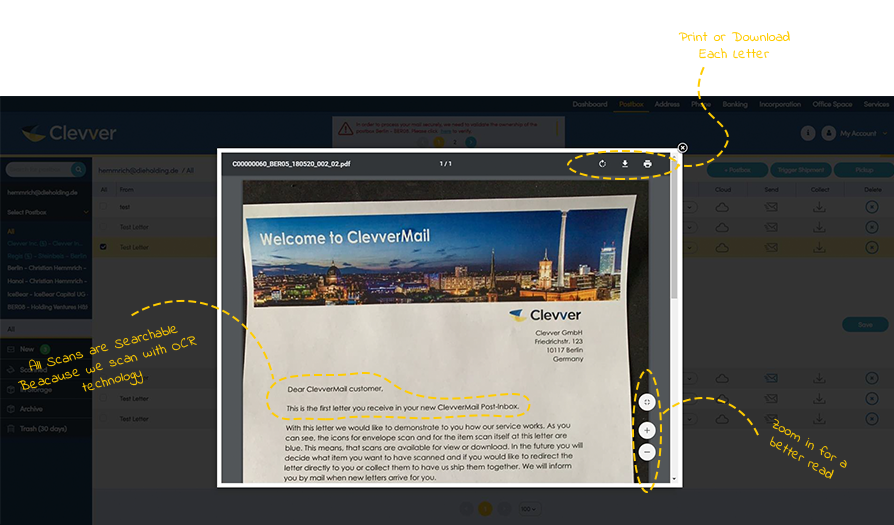 ClevverMail – Digital Postboxes | Clevver - your digital virtual office ...