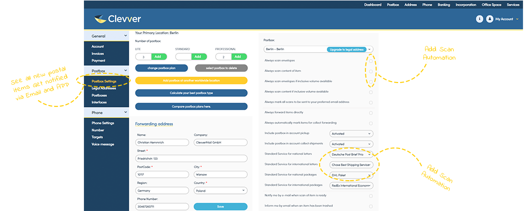ClevverMail – Digital Postboxes | Clevver - your digital virtual office ...